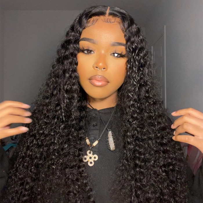 Wigfever Beginner Friendly Wear Go Wig Water Wave180% Density HD 13*4 ...