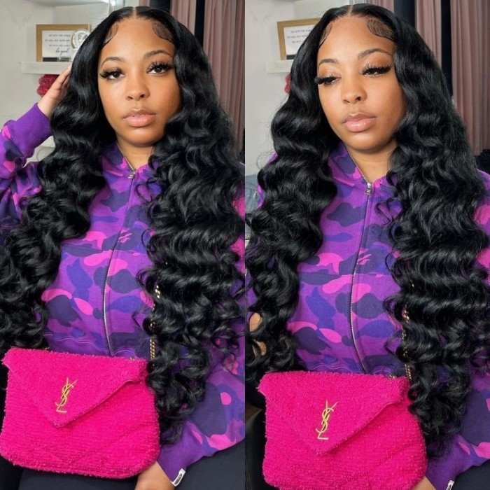 Wigfever Wear Go Glueless Wig Loose Deep Wave 180% Density HD Lace ...