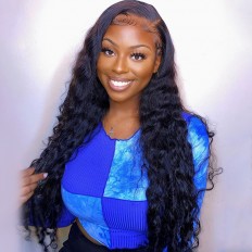 wigfever 13x6 deep wave lace front wigs human hair 150 % density ...